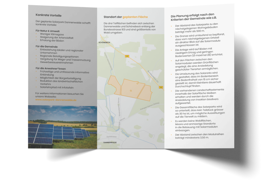 SOLCARE Energy GmbH | Frühzeitige Öffentlichkeitsbeteiligung